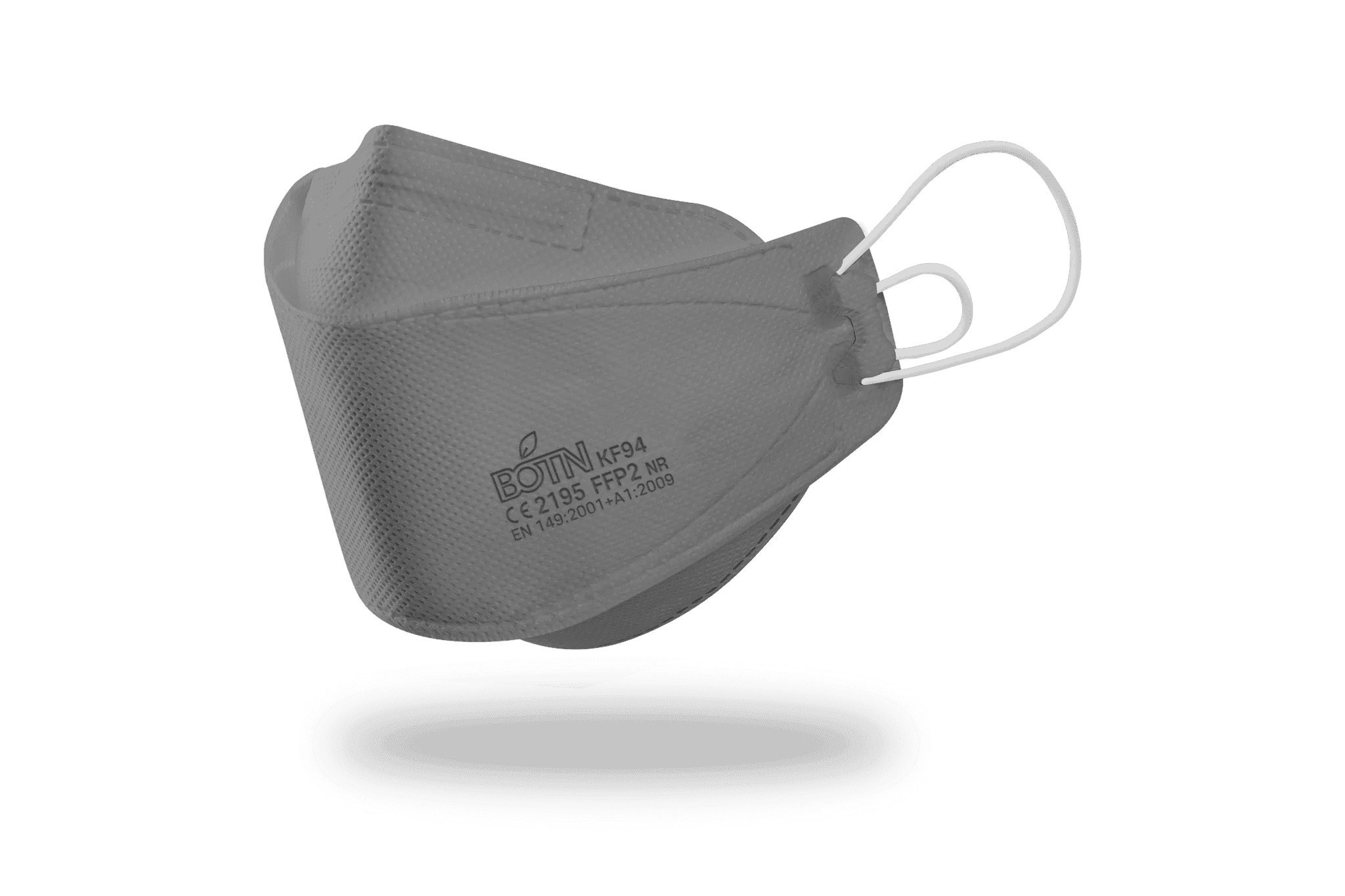 BOTN KF94 Face Mask - Adult / Adjustable / Gray - 10 Count, Large ...