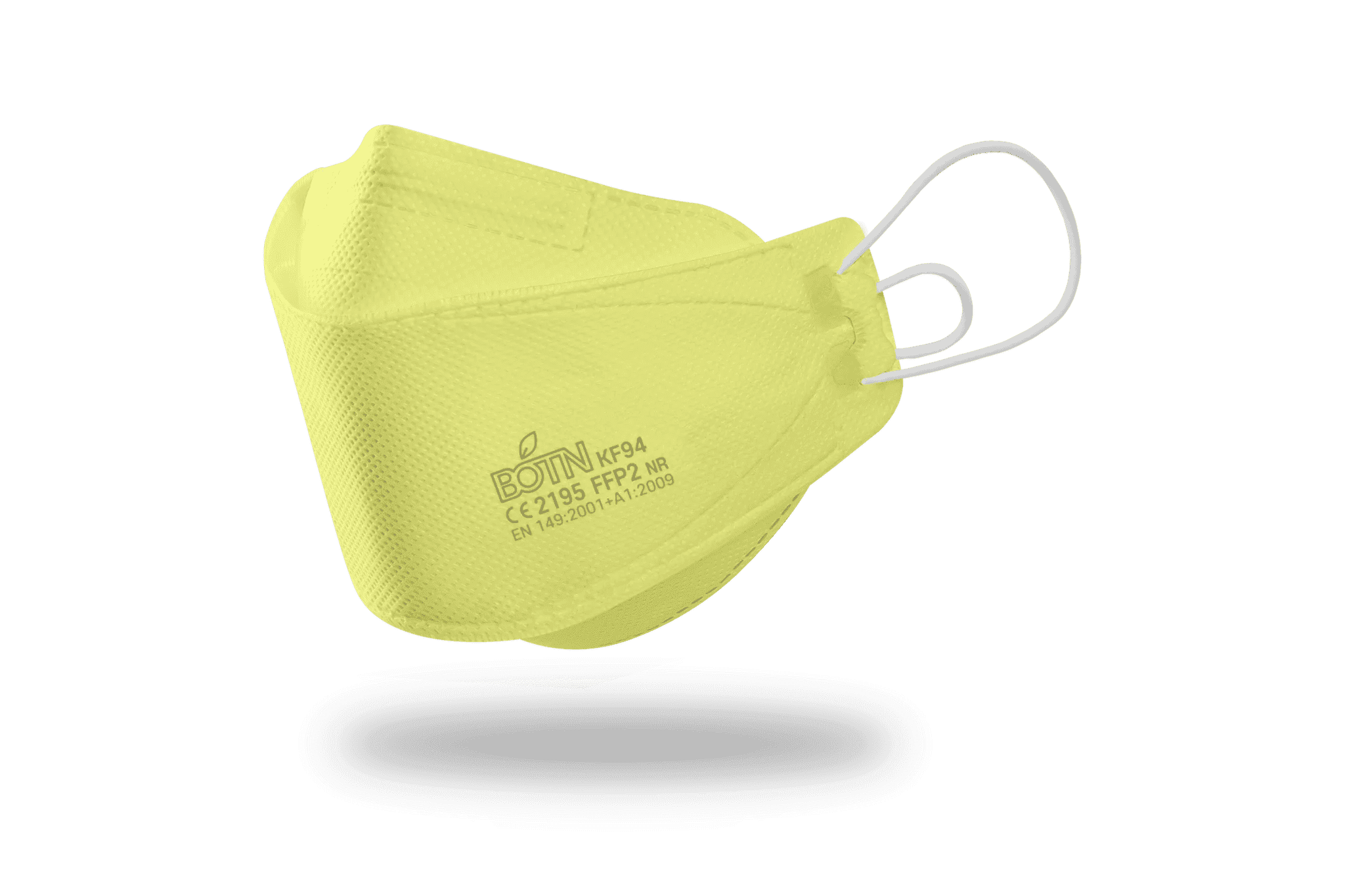 BOTN KF94 Face Mask - Adult, Adjustable, Yellow - 10 Count, Large ...