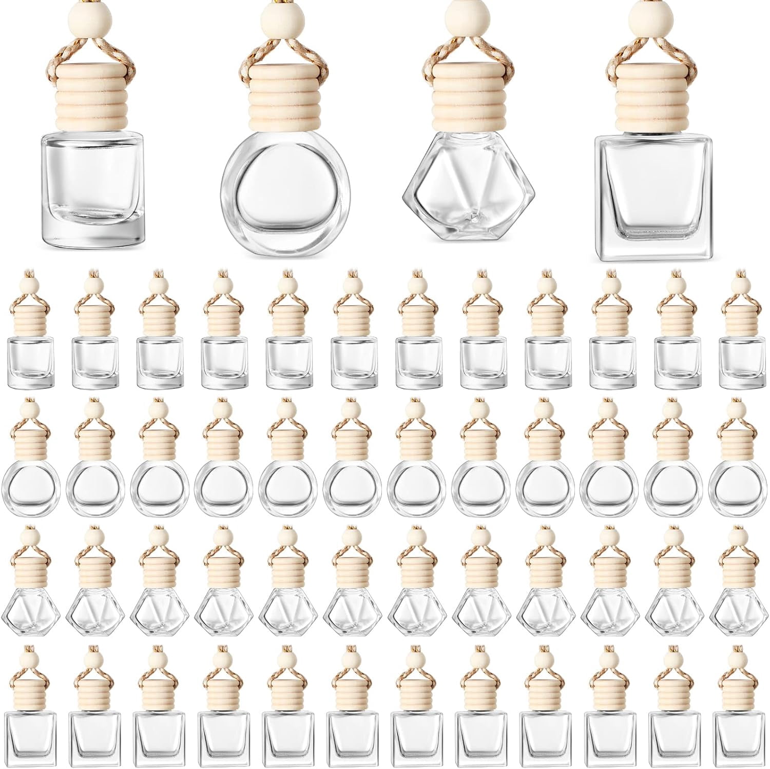 BOTO 100 count Oil Air Freshener Diffuser with Wooden Cap Empty ...