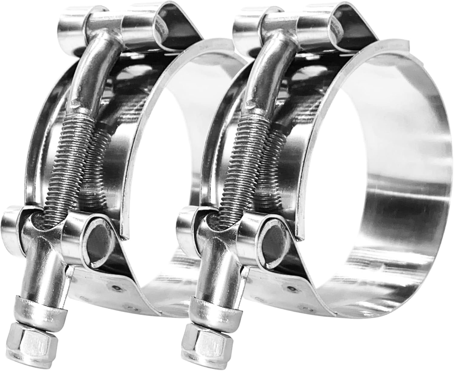 BOTTEN 2 Pack 1.5" T-Bolt Hose Clamp, Clamp Range 44-50mm for 1.5" Hose ...