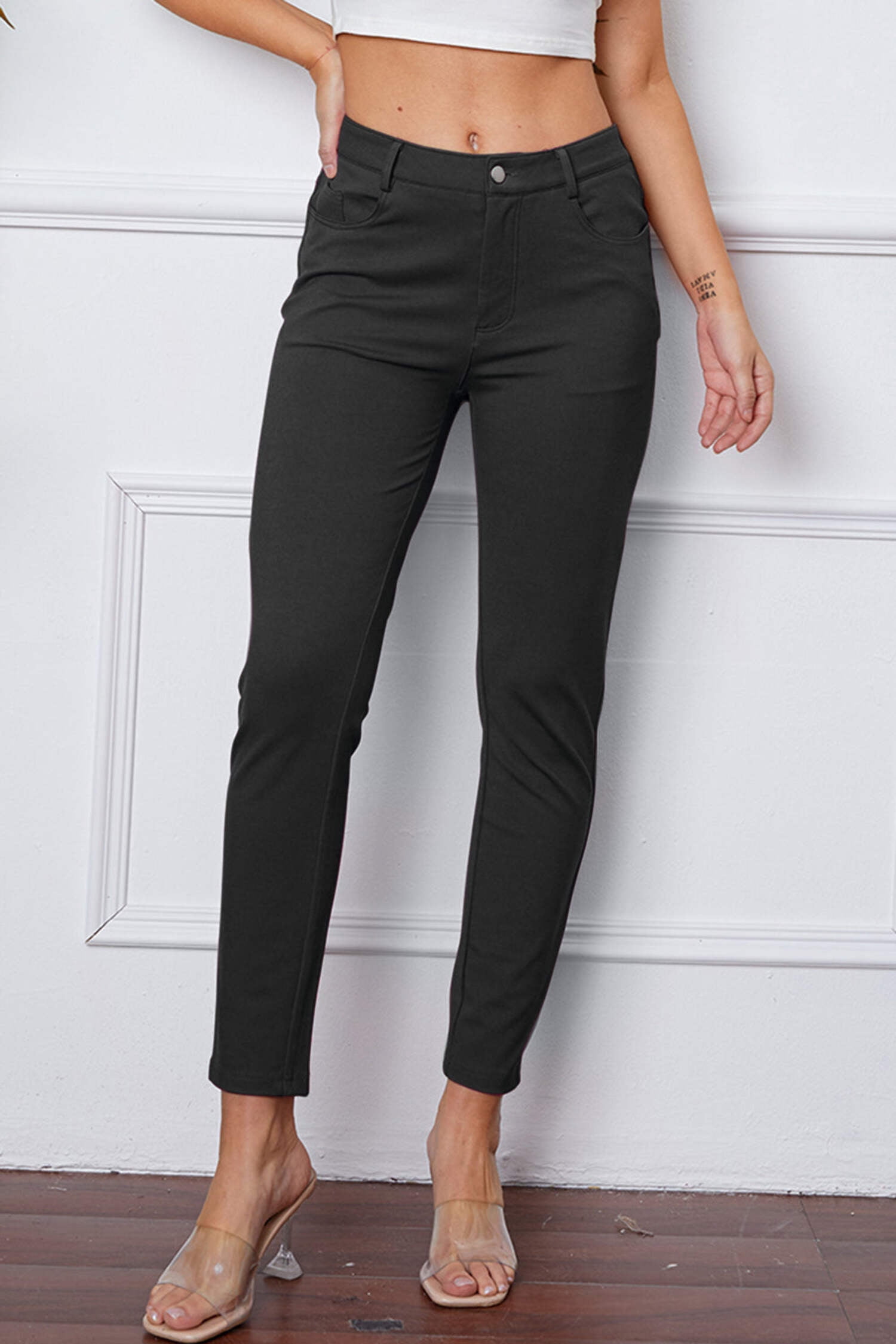 BOTTOM StretchyStitch Pants by Basic Bae - Walmart.com