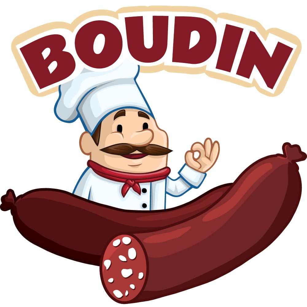 BOUDIN 24" Concession Decal sign cart trailer stand sticker equipment ...