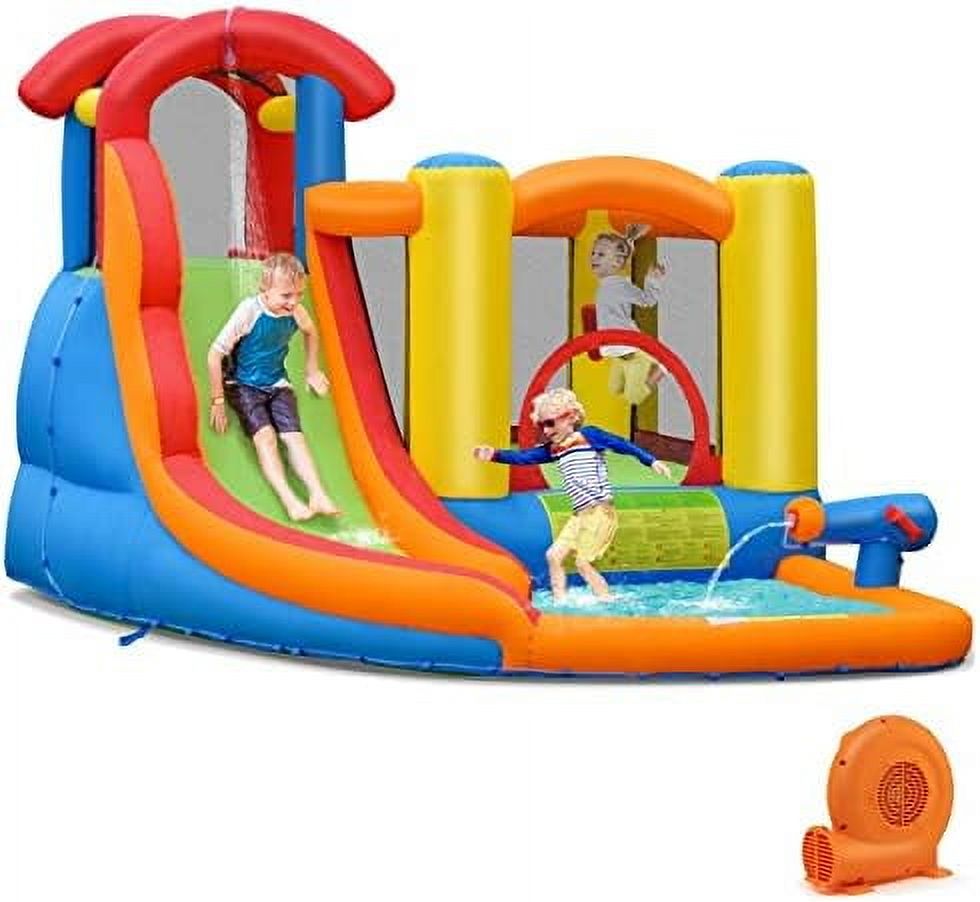 BOUNTECH Inflatable Water Slide, 6 in 1 Water Bounce House for Kids ...