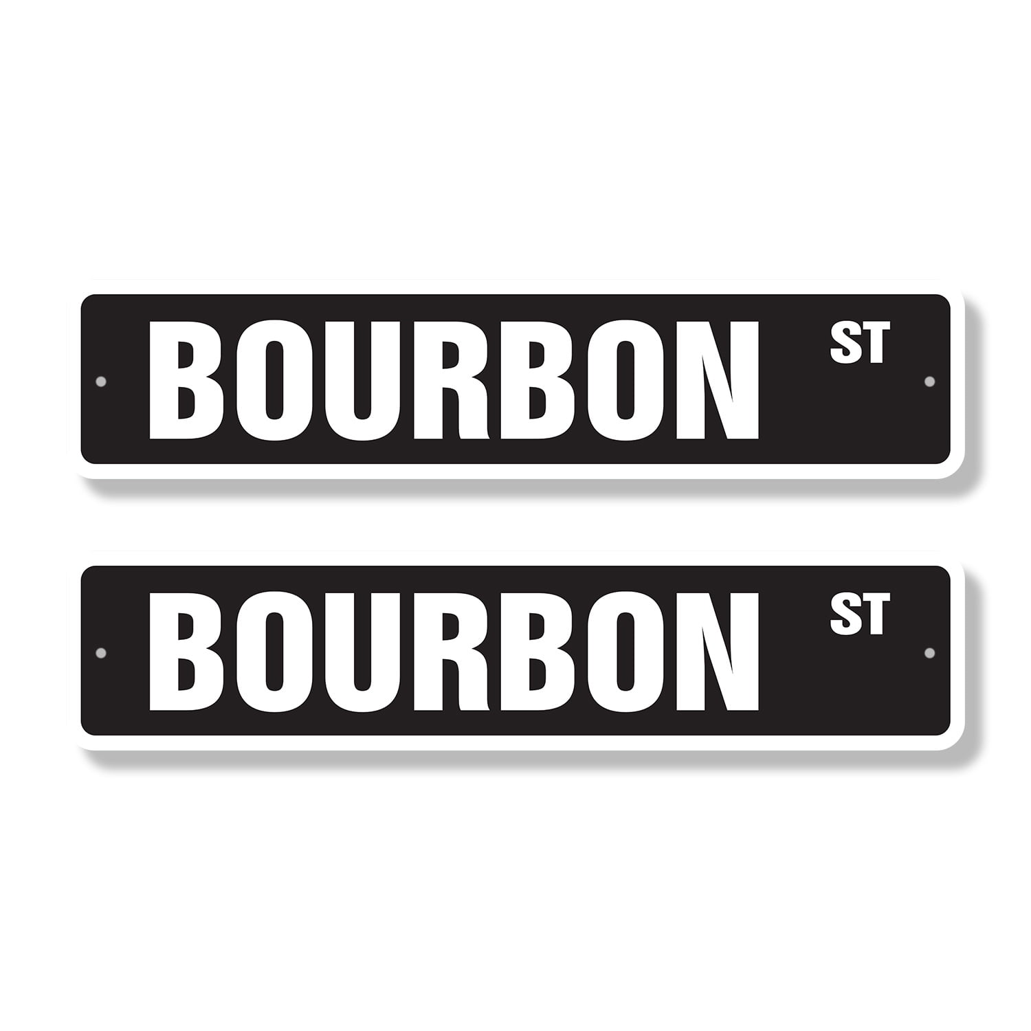 BOURBON Classic Street Sign (2 Pack) whiskey drinker new orleans NOLA ...