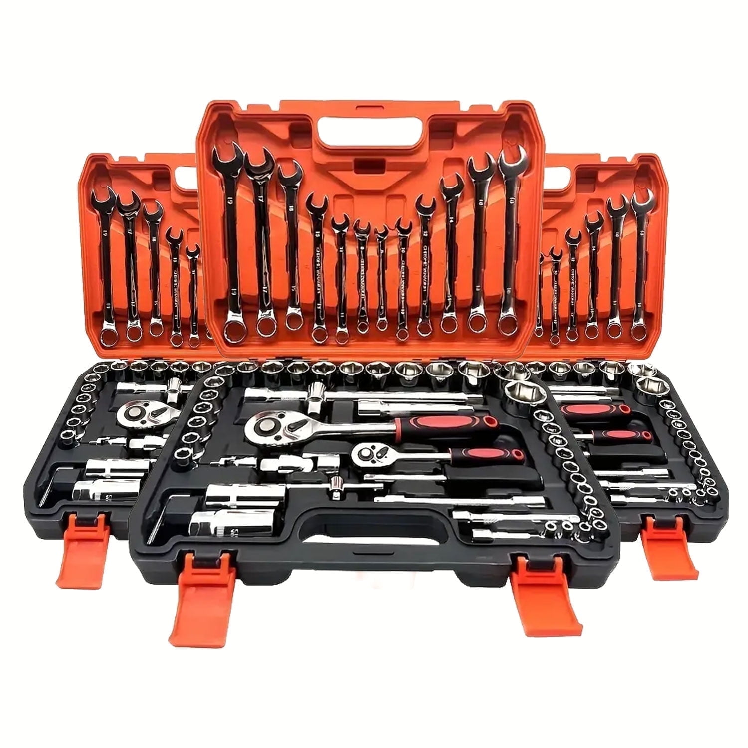 Bourvill 61PCS Chromium Vanadium Steel Automotive Motorcycle Hand Tool ...