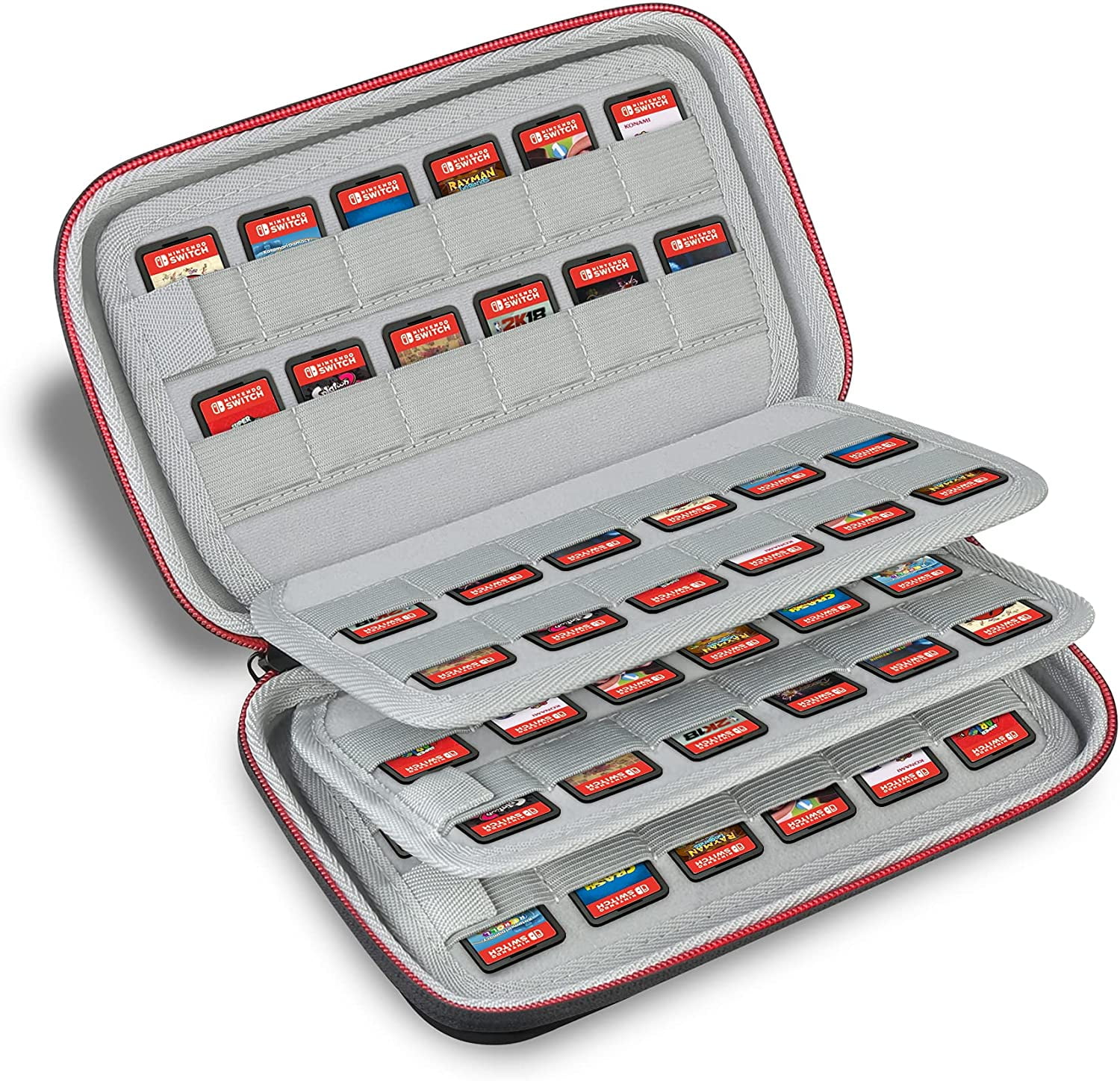 BOVKE Game Cards Storage Case Cartridges Holder for Nintendo Switch ...