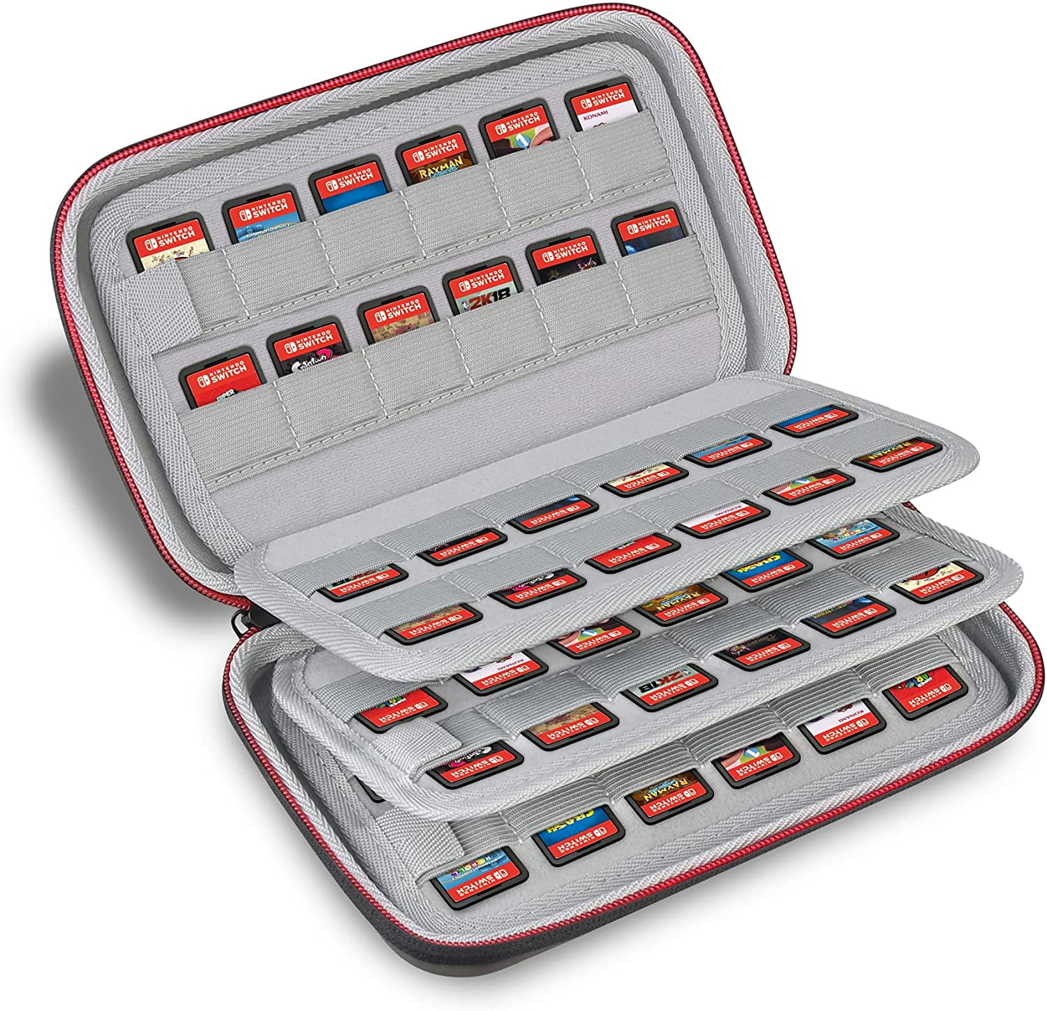 BOVKE Game Cards Storage Case Cartridges Holder for Nintendo Switch ...