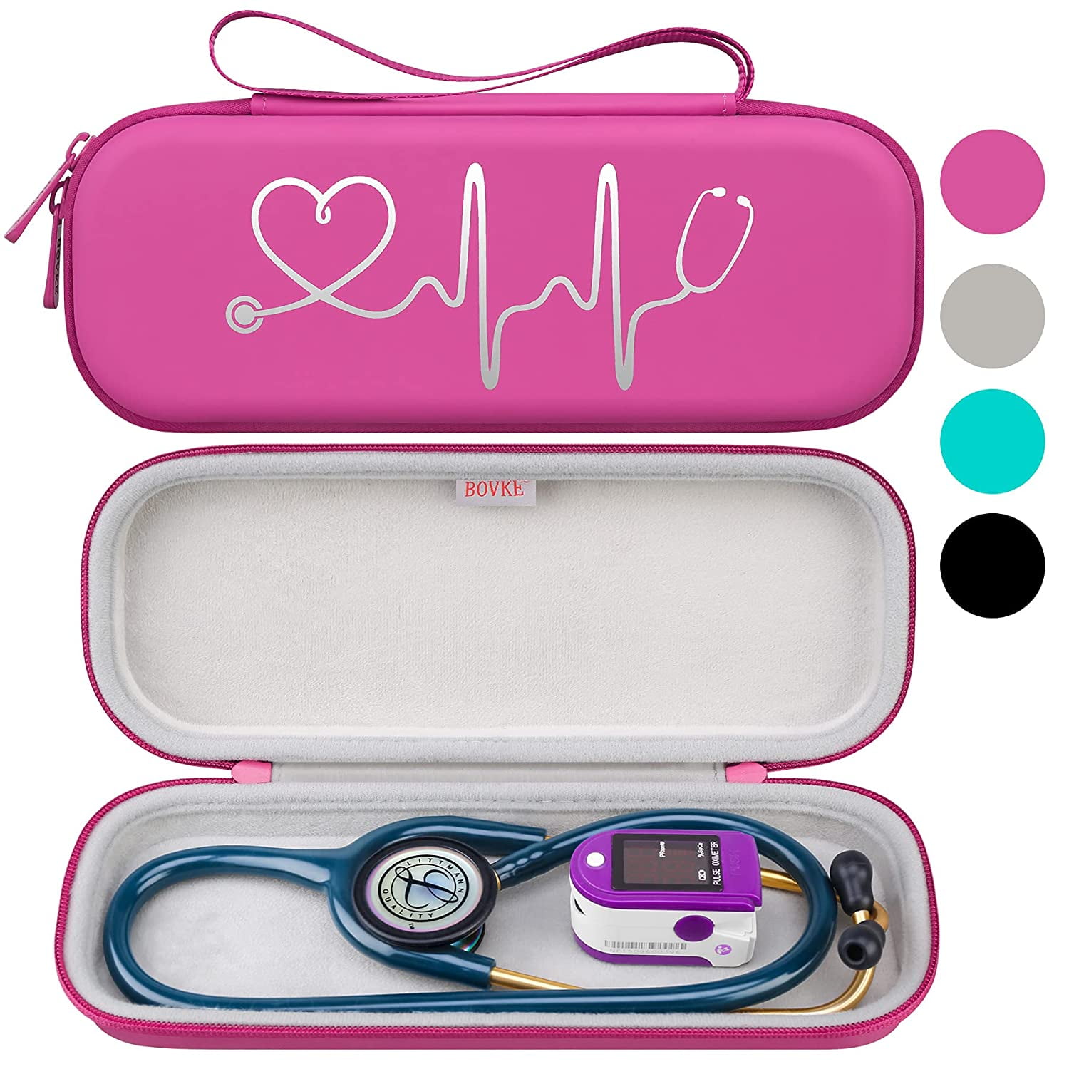 BOVKE Stethoscope Case, Lightweight Slim Stethoscope Holder Compatible ...