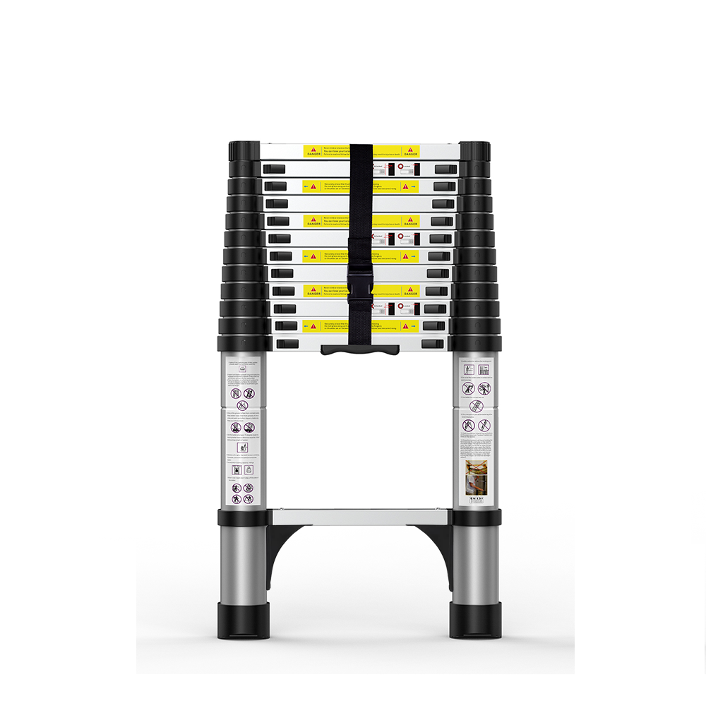 Bowoshen Telescoping Ladder a-Frame Straight 2-in-1 Extension Ladder 12 ...