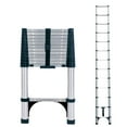 BOWEITI 12.5FT Telescopic Ladder with One-Button Retraction, 330lbs ...
