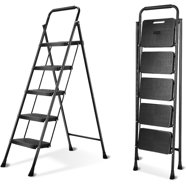 ZENY Heavy Duty 3 Step Folding Utility Ladder with Wide Anti-Slip ...