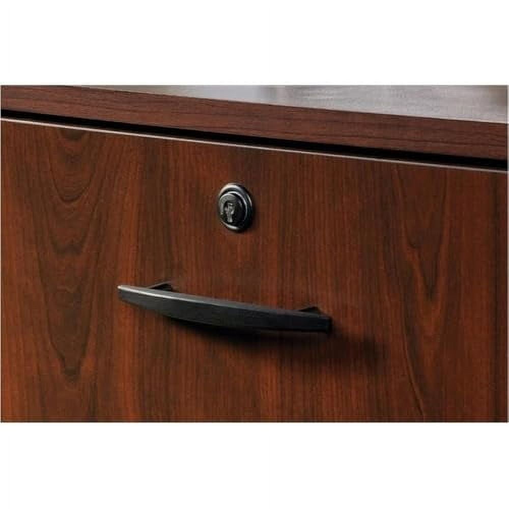 BOWERY HILL 2 Drawers 28.5" Vertical Cherry Engineered Wood Filing Cabinet Lockable Easy ...