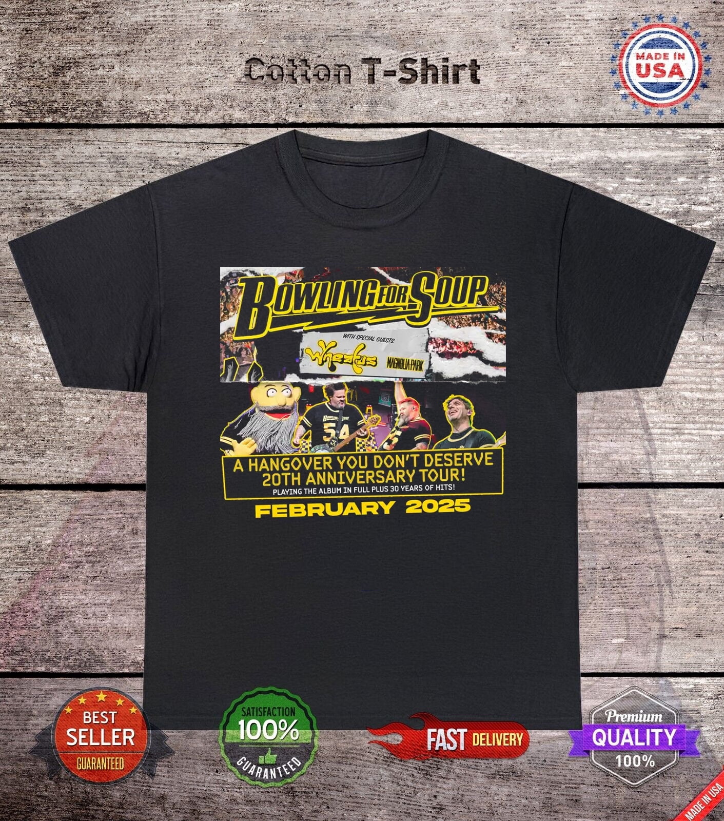 BOWLING FOR SOUP BAND 20th Anniversary Tour T Shirt Full Size S-5XL ...