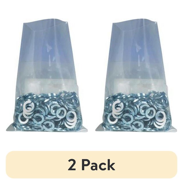 (2 pack) BOX Flat Poly Bag - Walmart.com