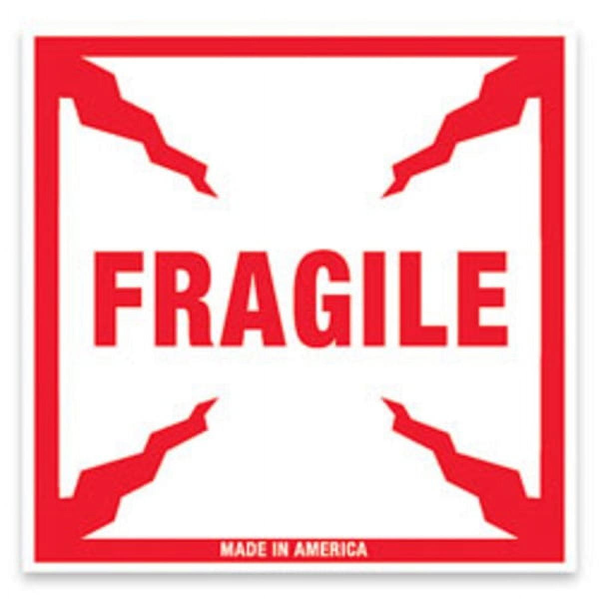 Tape Logic® Preprinted Shipping Labels, SCL501, "Fragile," 4" x 4", Red ...