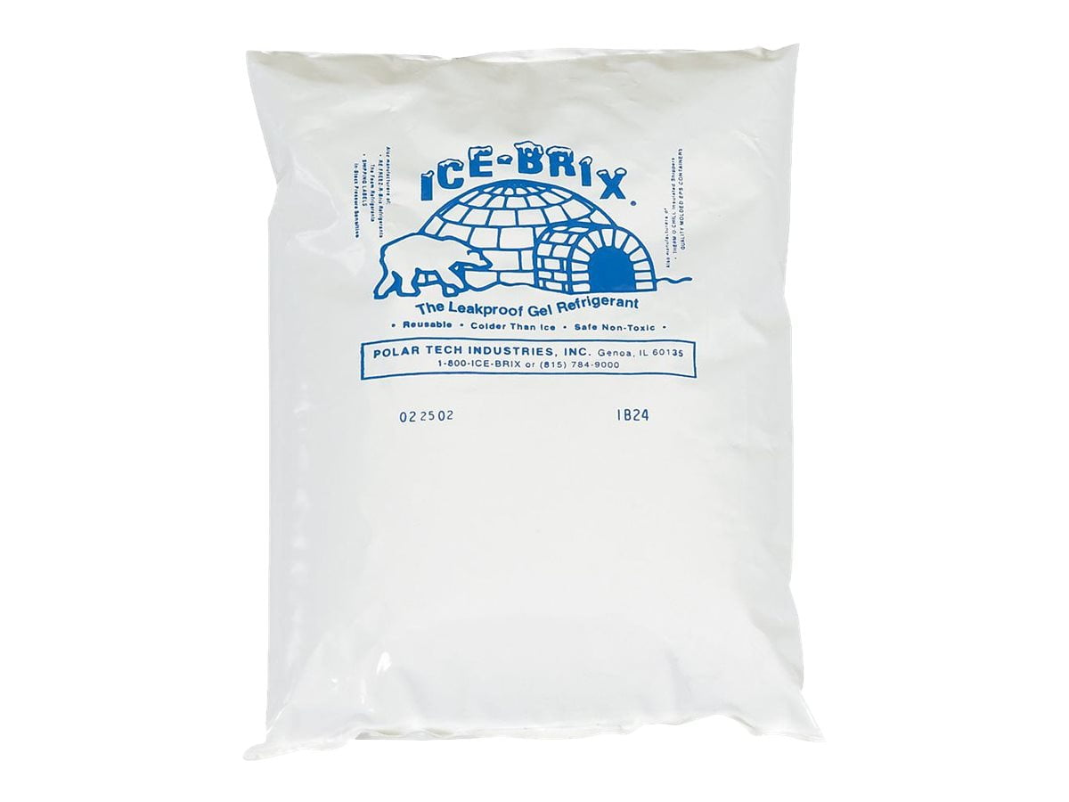 Ice-Brix Cold Packs 5-1/2" x 4" x 3/4" White 48/Case IB6BPD - Walmart.com