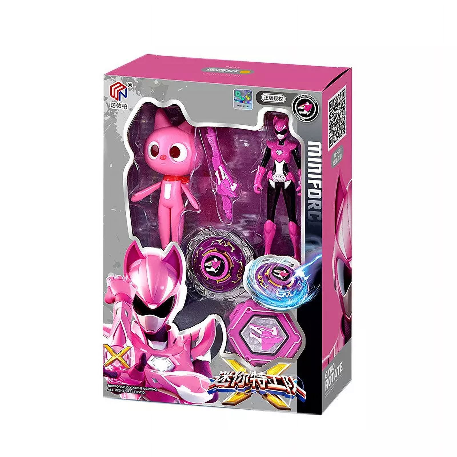 BOX Miniforce Gyro Squad Toys | Volt, Max & Lucy Spinning Battle Dolls ...