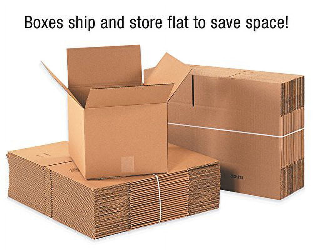 BOX USA 15 Pack of Heavy-Duty Double Wall Corrugated Cardboard Boxes ...