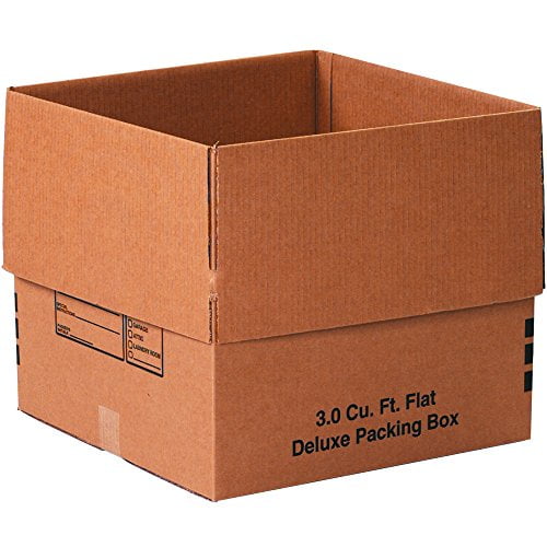 BOX USA 20 Pack of Deluxe Packing Corrugated Cardboard Boxes, 18" L x ...