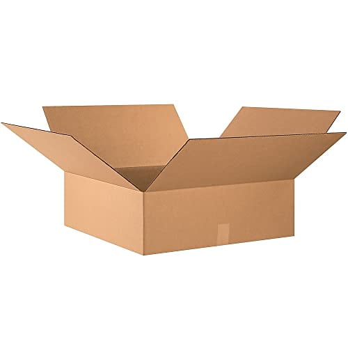 BOX USA 24x24x8 Flat Corrugated Boxes, Flat, 24L x 24W x 8H, Pack of 10 ...