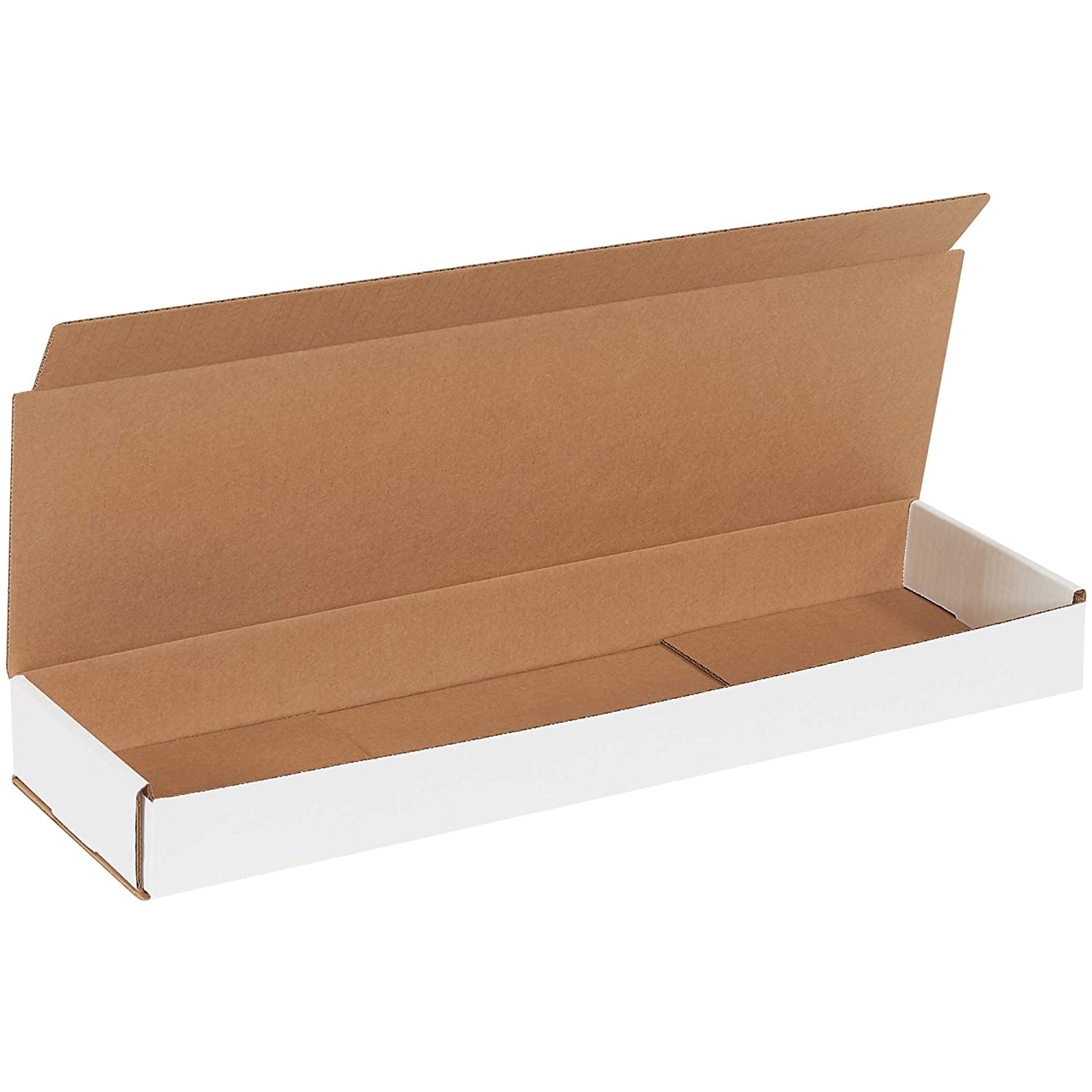 BOX USA BM2162 Corrugated Mailers, 21" x 6" x2" White (Pack of 50 ...
