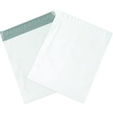 BOX USA "Poly Mailer Envelopes,15"" x 20"" x 4"", White, Self-Seal with ...