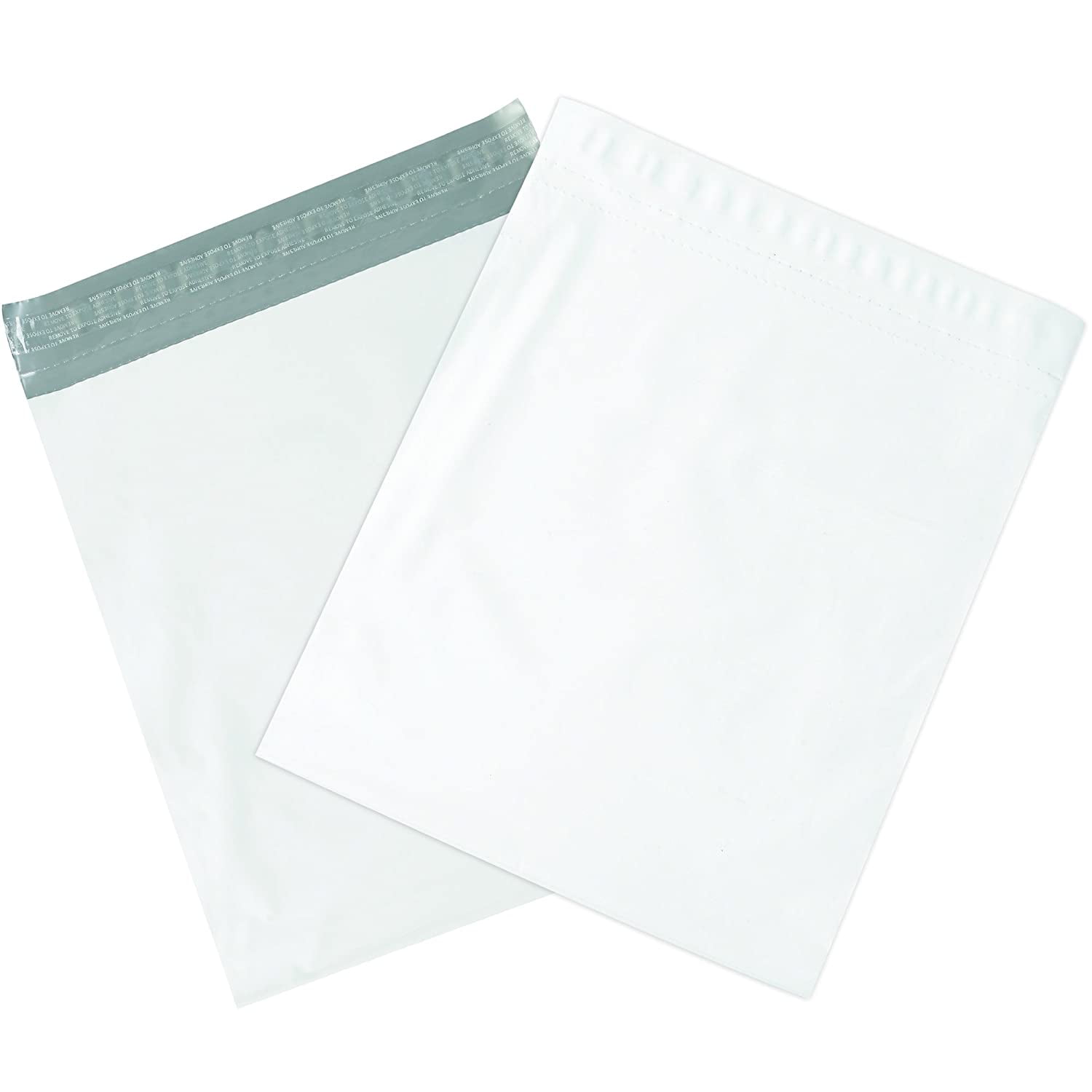 BOX USA Poly Mailer Envelopes, 20' x 24' x 4', White, Self-Seal with ...