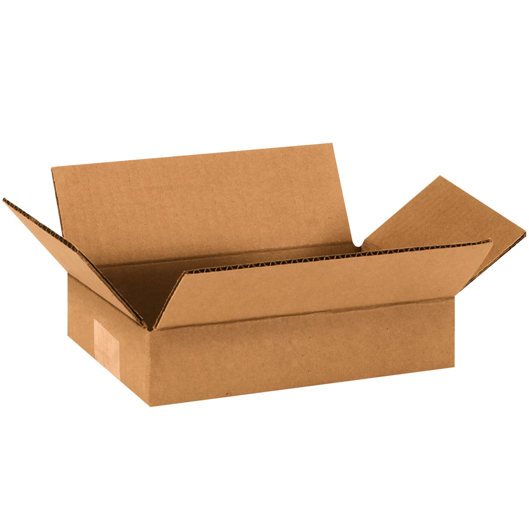 BOX USA Shipping Boxes Flat 9"L x 6"W x 2"H, 25-Pack Corrugated ...