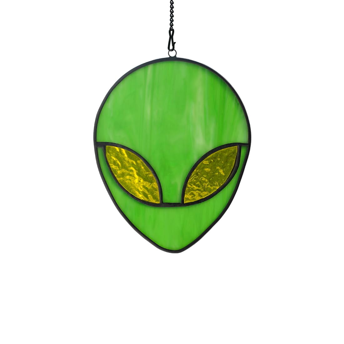 BOXCASA Alien Decorations Stained Glass Window Hanging,Stained Glass ...