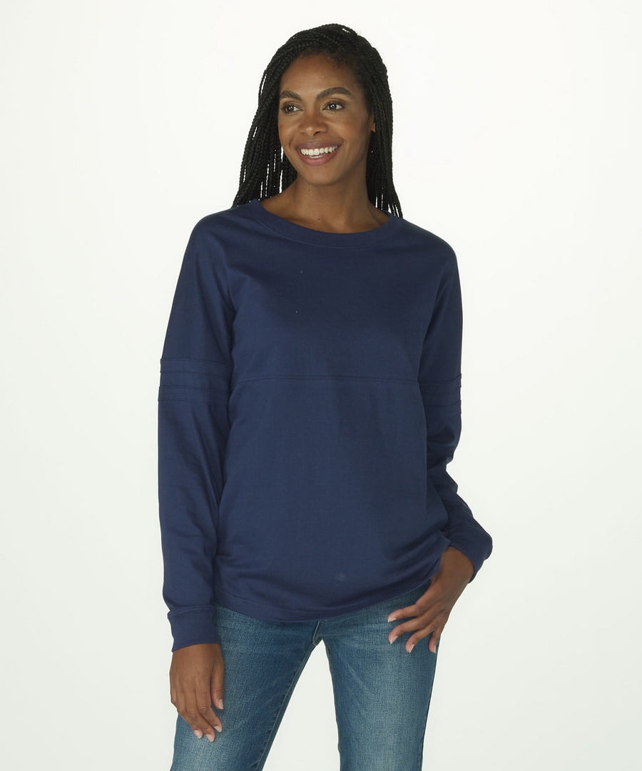 Boxercraft BW3514 Women's Pom Pom Jersey-Navy-XL - Walmart.com