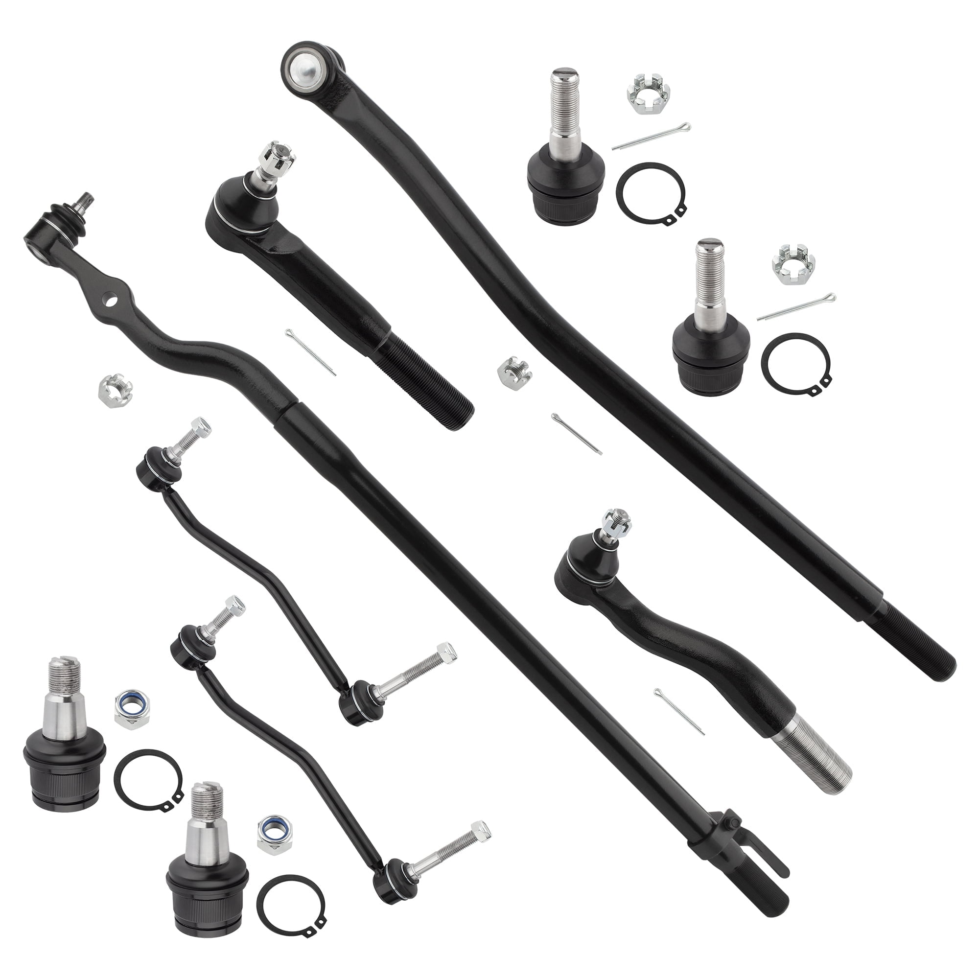 BOXI 10pcs Front Suspension Kit - Ball Joints&Sway Bars&Tie Rods for ...
