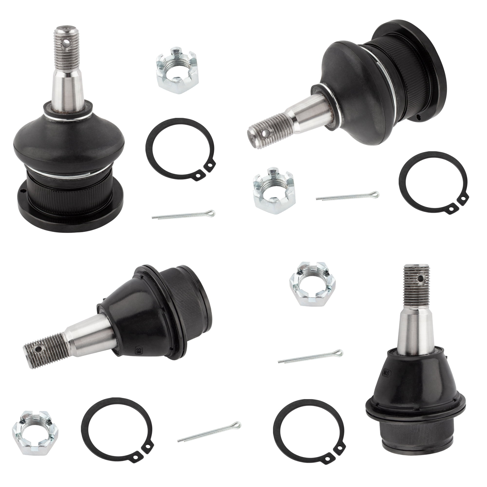BOXI 4pc Front Upper and Lower Ball Joints Fit for Cadillac Escalade ...