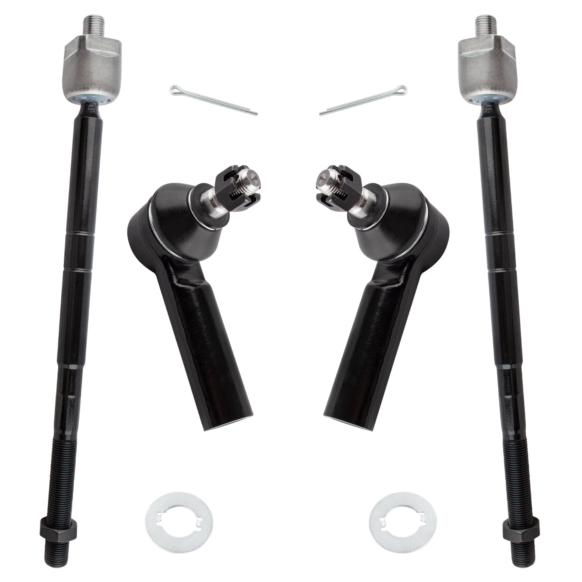 BOXI 4pcs Front Inner and Outer Tie Rod Ends Fit for Ford Escape 2005 ...