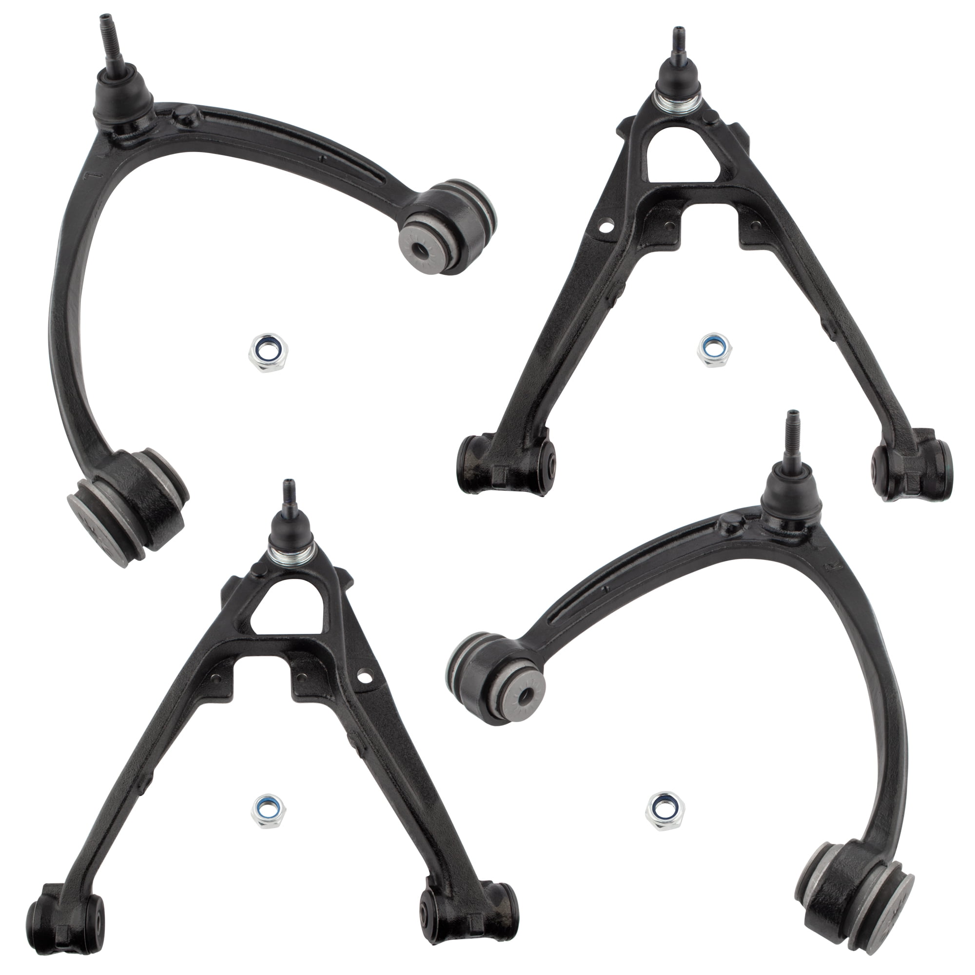 BOXI 4pcs Front Upper and Lower Control Arms Kit for Cadillac Escalade ...