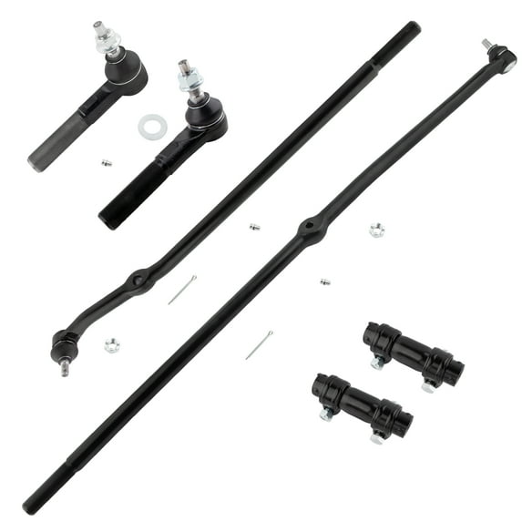 BOXI 6pc Front Inner & Outer Tie Rods + Drag Link Adjusting Sleeves Fit ...