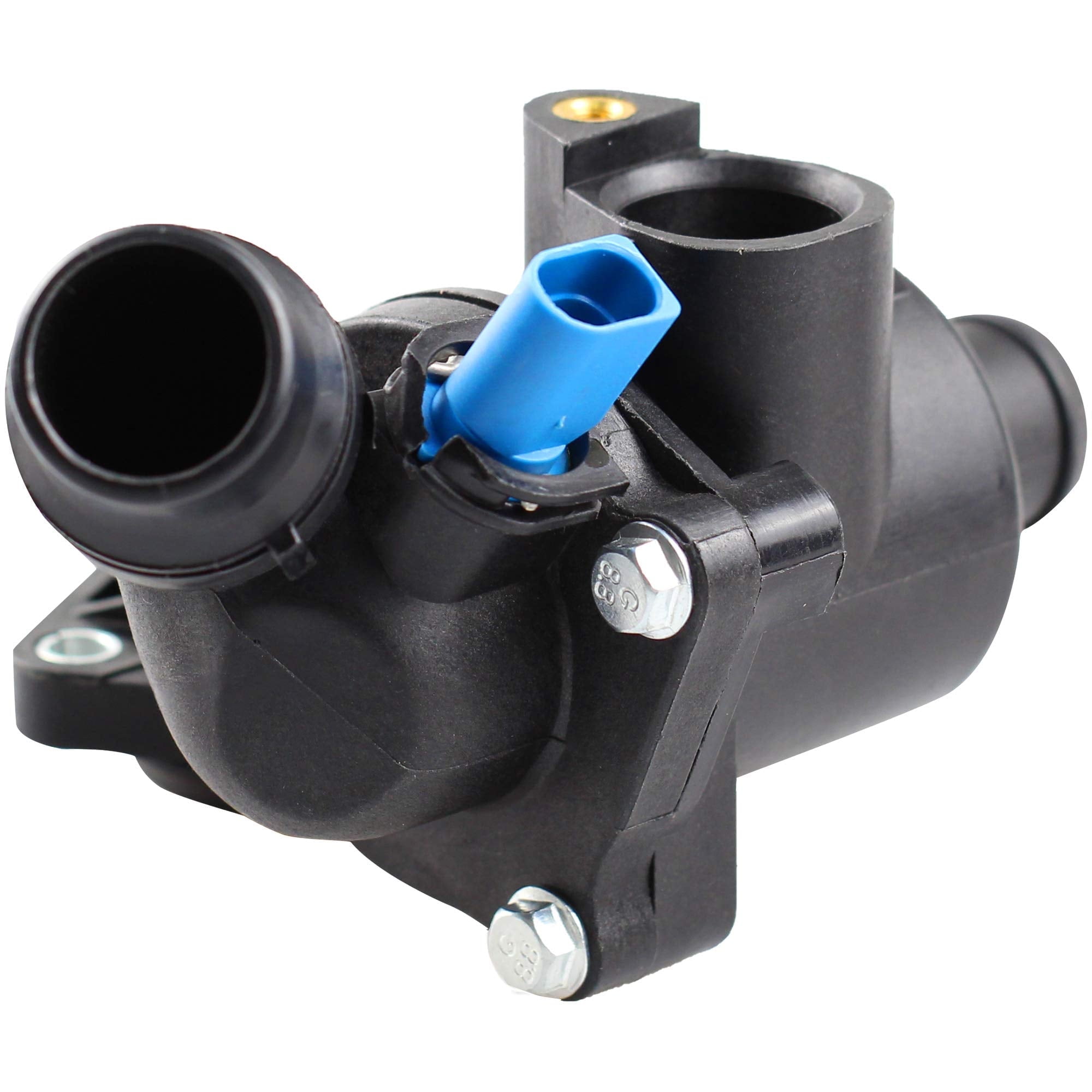 BOXI 902-814 Thermostat Housing Kit Assembly /Water Outlet with Sensor O-ring Fit for 2002 2003 ...