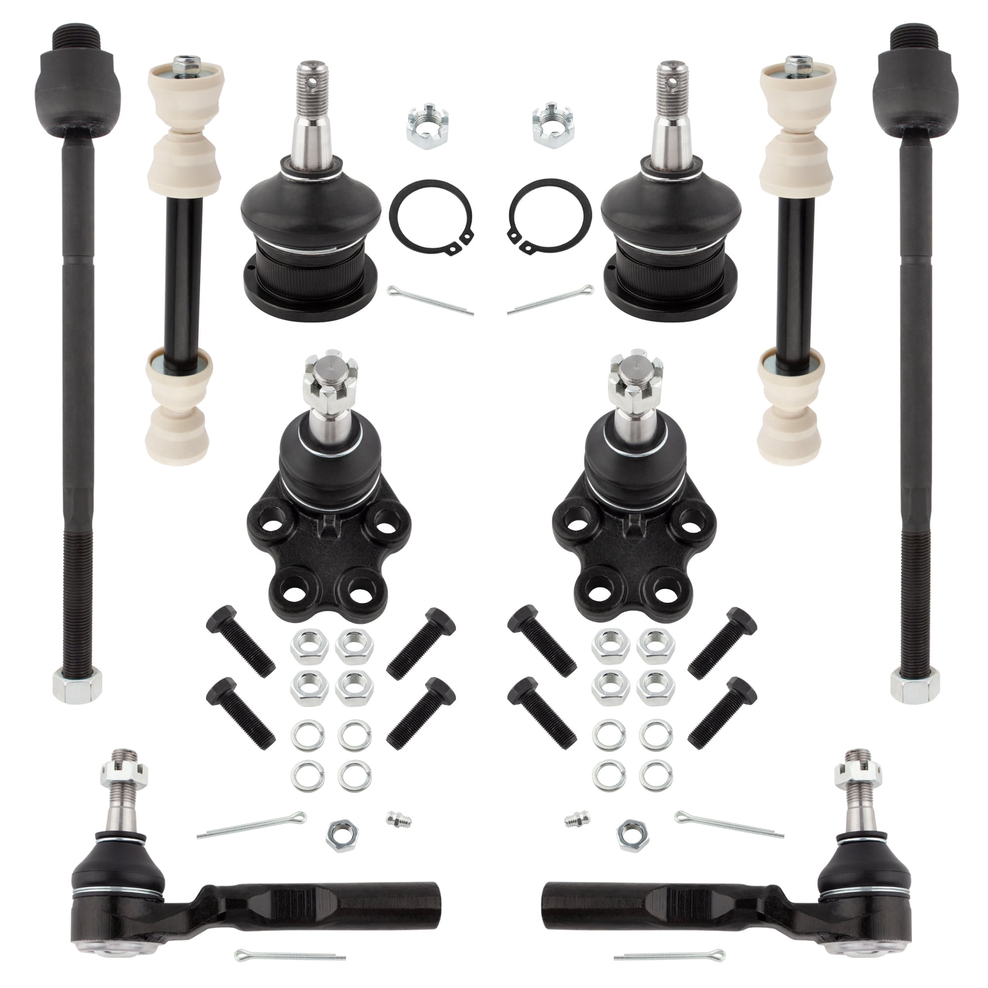 BOXI Front Suspension Kit Upper Lower Ball Joints Tie Rod End Sway Bar ...
