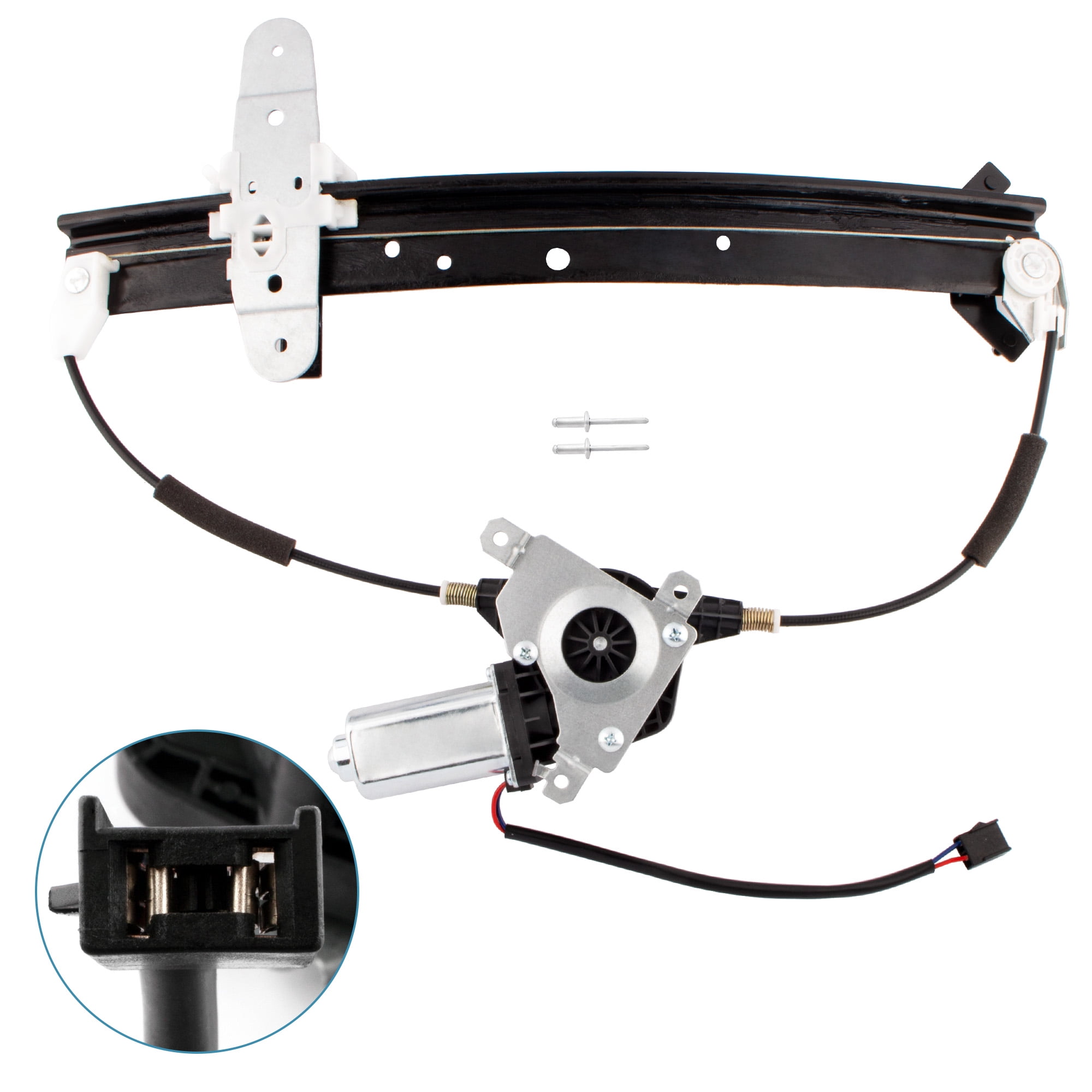 BOXI Rear Right Passenger Side Power Window Regulator with Motor ...