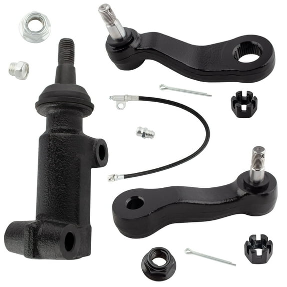 BOXI (Set of 3) Front Idler Arm + 3 Groove Pitman Arm + Idler Bracket ...