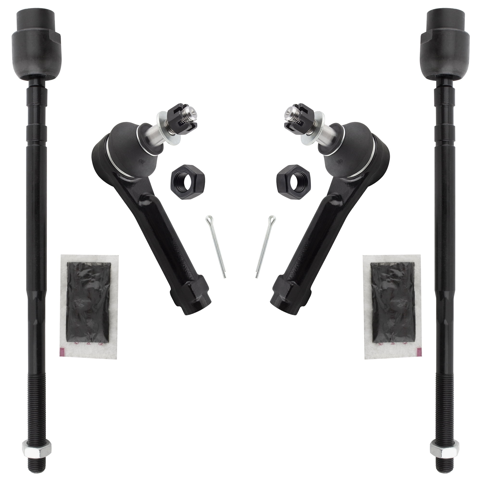 BOXI (Set of 4) Front Inner & Outer Tie Rod Ends Fit for Chevrolet ...