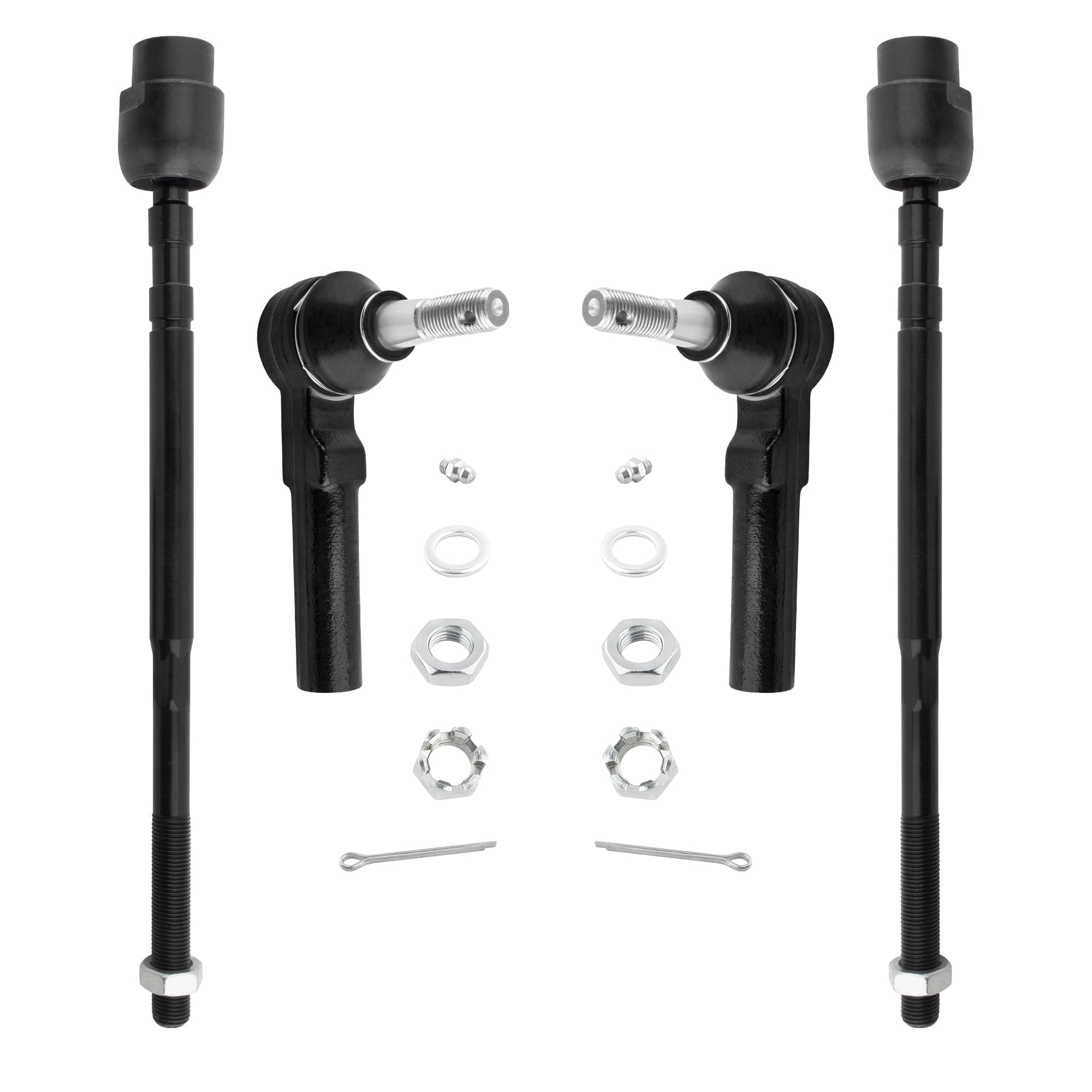 BOXI (Set of 4) Front Inner & Outer Tie Rod Ends Fit for Chevrolet ...