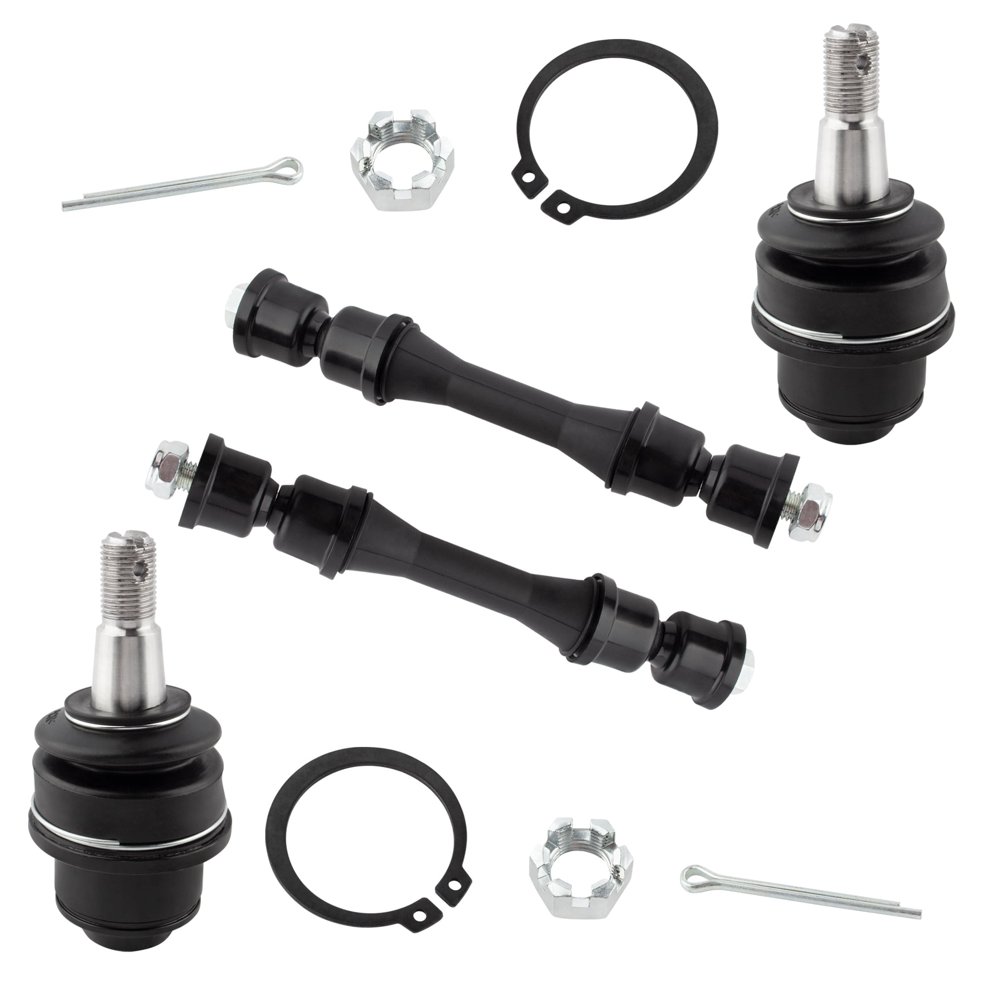 BOXI (Set of 4) Front Lower Ball Joints + Sway Bar Links Fit for ...