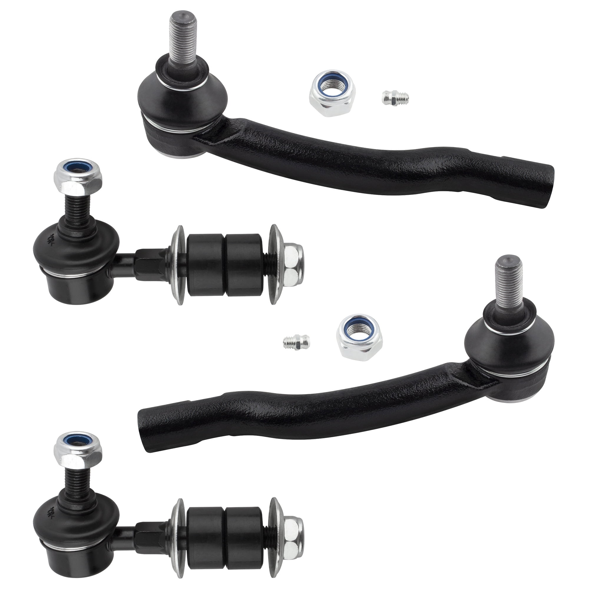 BOXI (Set of 4) Front Outer Tie Rod Sway Bar End Links Fit for ...
