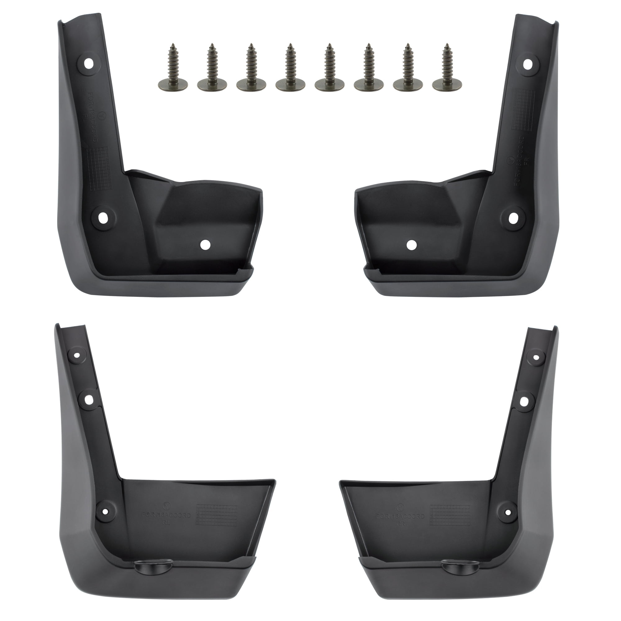 BOXI (Set of 4) Front and Rear Side Mud Flaps Splash Guards Mudflaps ...