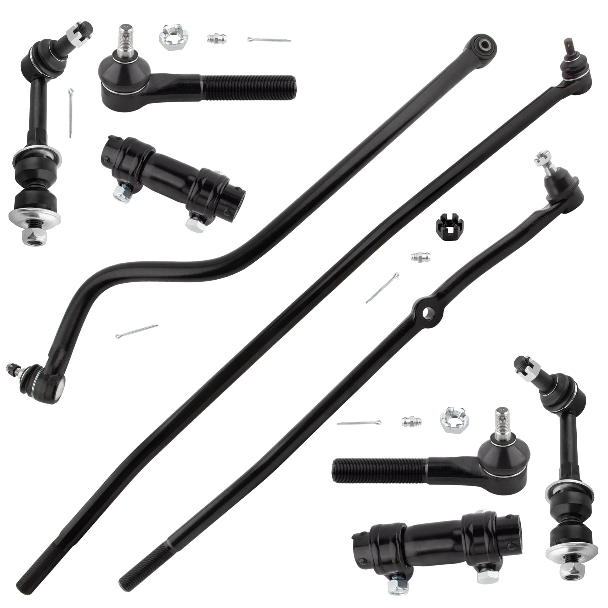 BOXI (Set of 9) Front Steering Drag Link Track Bar Sway Bar End Links ...