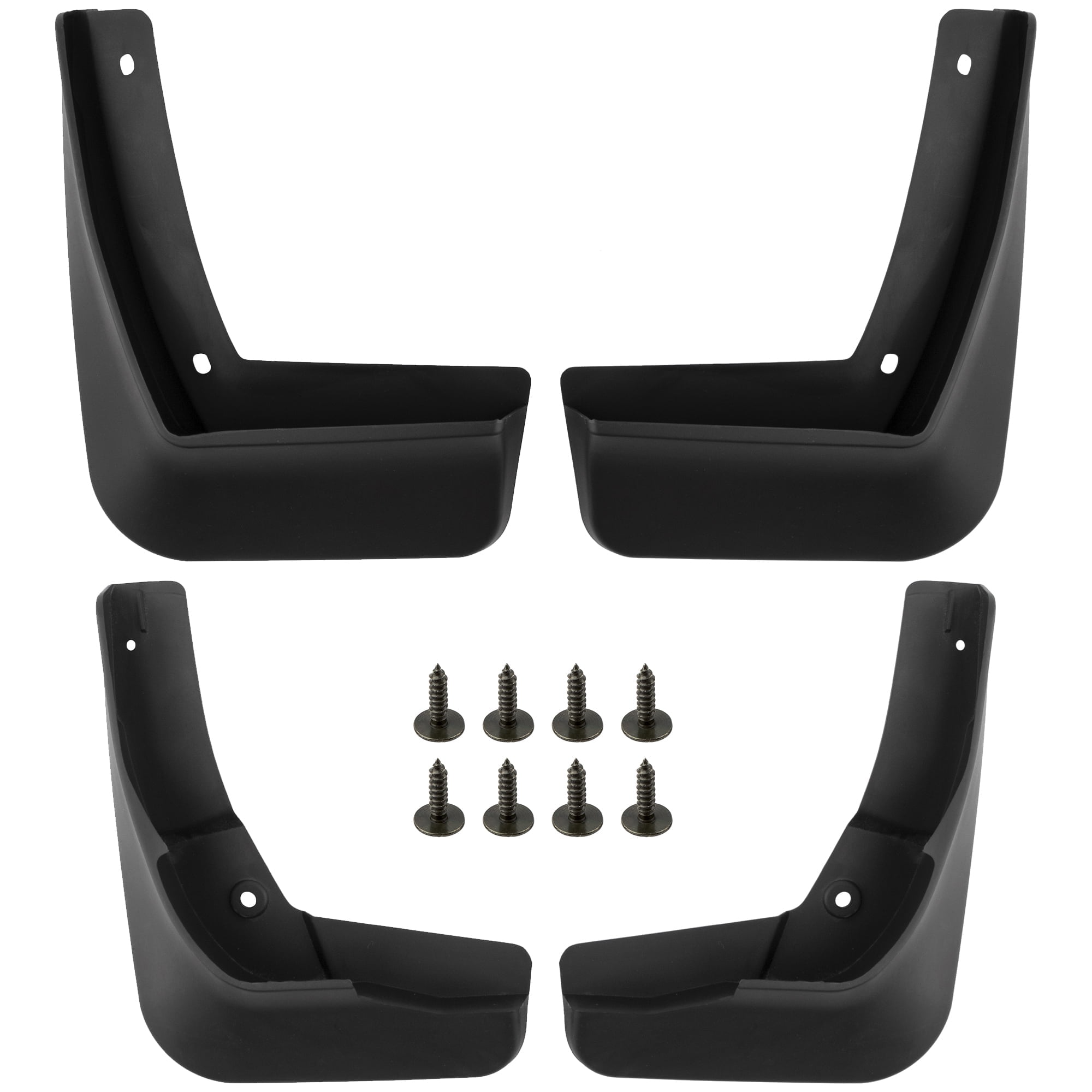 BOXI (Set of 4) Front and Rear Side Mud Flaps Splash Guards Mudflaps ...