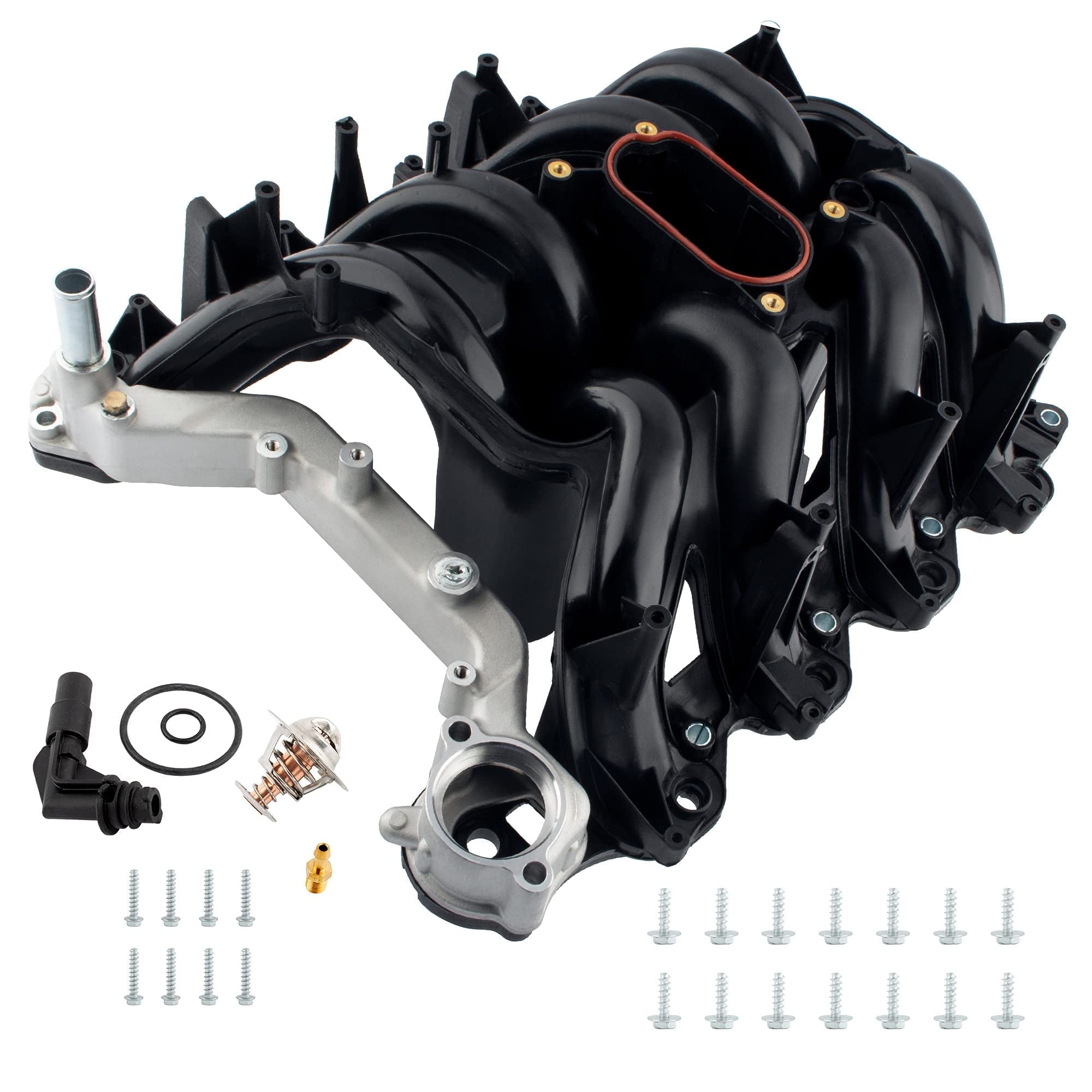 BOXI Upper Intake Manifold For with Gasket & Thermostat Fits for Ford ...