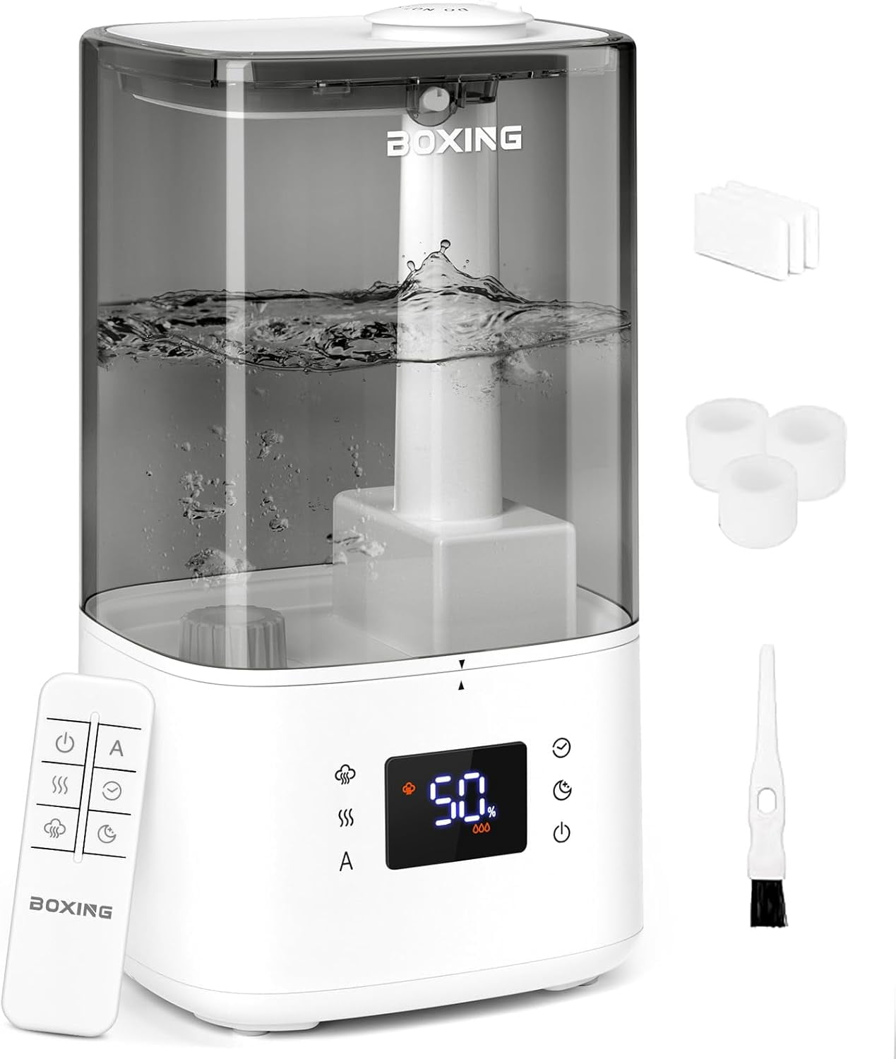 BOXING 6L Warm & Cool Mist Humidifiers for Bedroom, Air Humidfier for ...