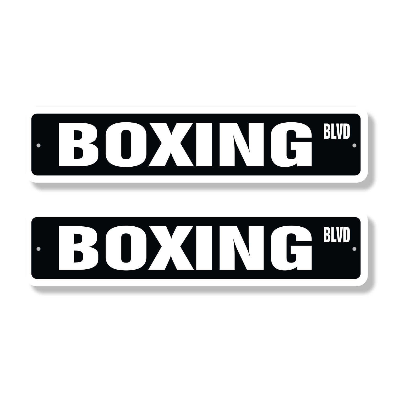 BOXING Classic Street Sign (2 Pack) boxer fighter gloves heavy bag Road ...
