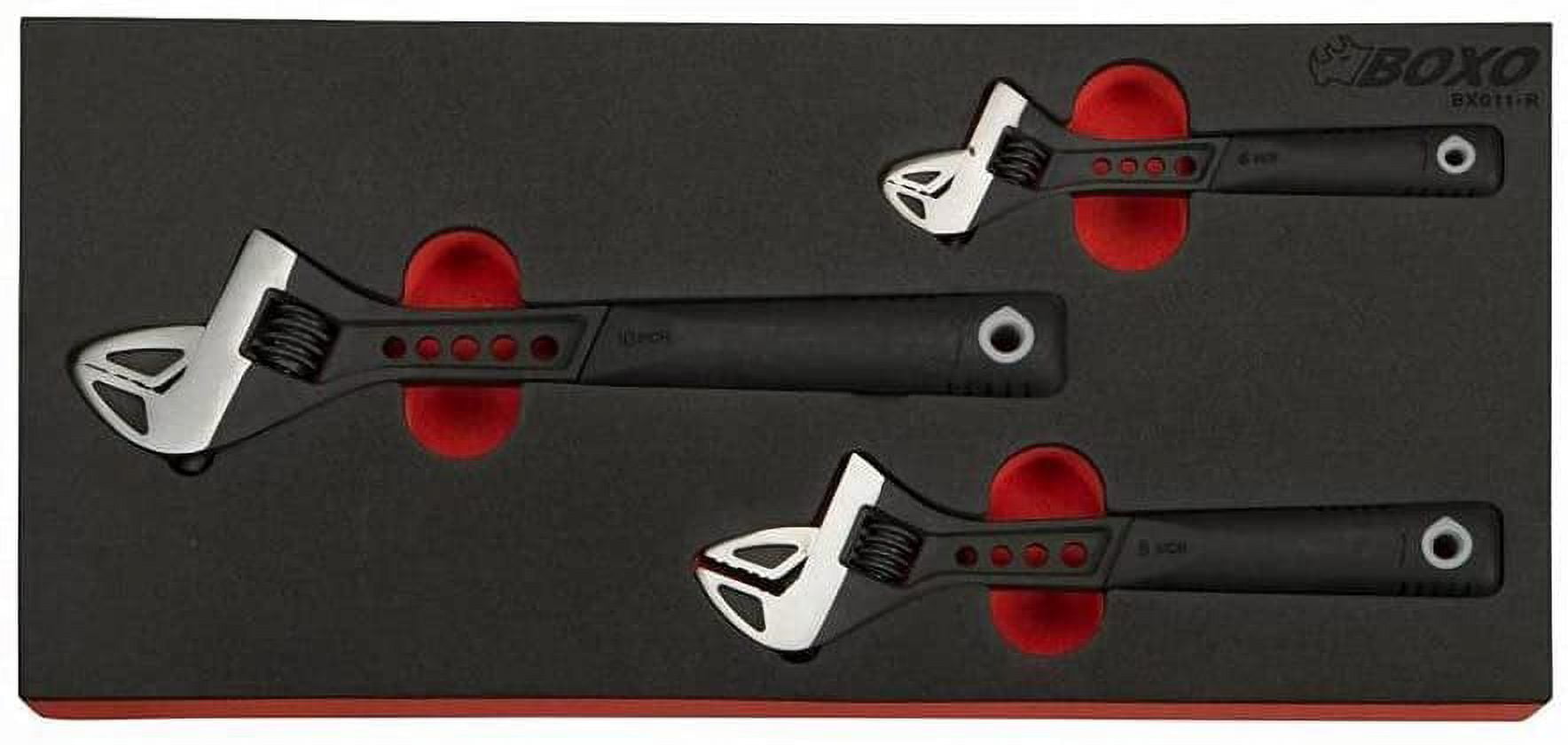 BOXO USA 3-Piece Adjustable Wrench Set - Walmart.com